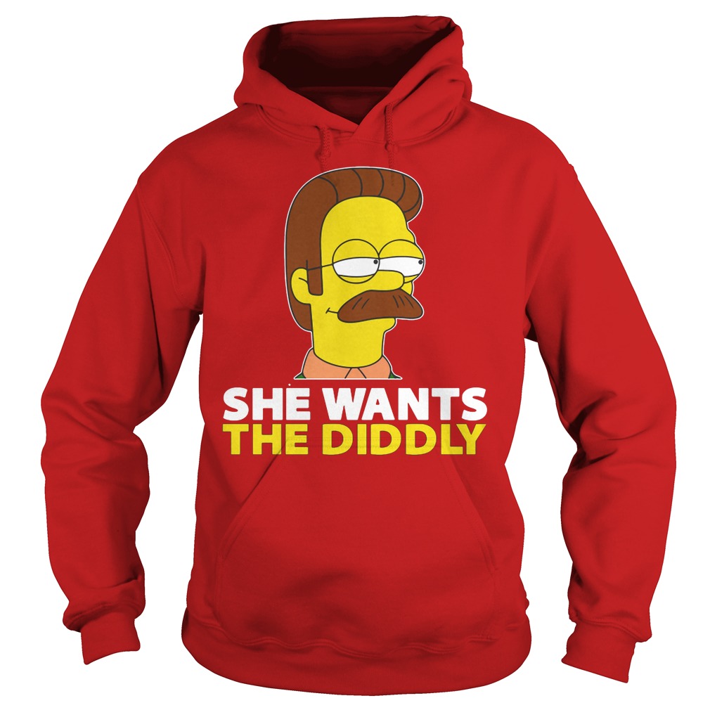 The Simpsons Ned Flanders She Wants The Diddly Shirt, hoodie, sweater ...