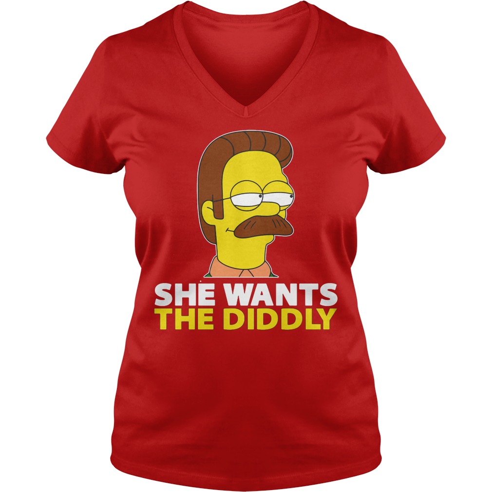 The Simpsons Ned Flanders She Wants The Diddly Shirt, hoodie, sweater ...