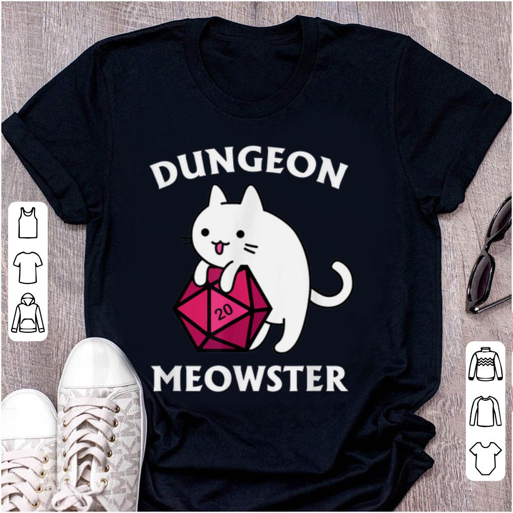 Nice Dungeon Meowster DnD Gamer Cat D20 shirt, hoodie, sweater ...