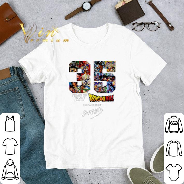 Funny 35 years of Dragon Ball Z 1984-2019 Toriyama Akira Signature ...