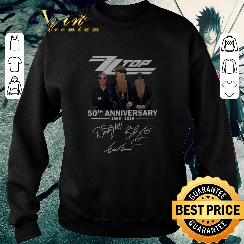 Original ZZ Top 50th anniversary 1969-2019 signatures shirt, hoodie ...