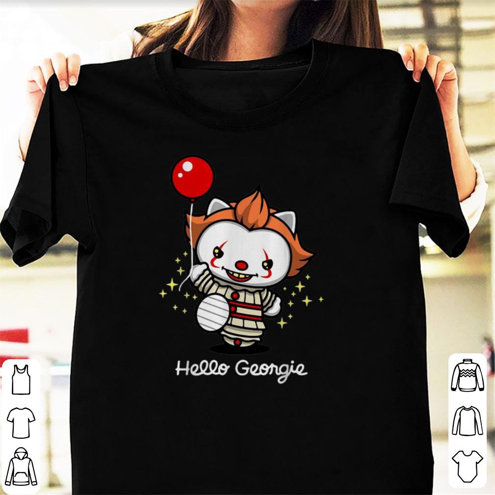 Premium Pennywise Cat Hello Georgie IT Halloween Cats Lover shirt ...