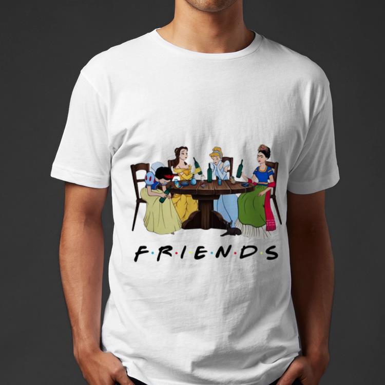 Awesome Frida Kahlo And Disney Princesses Drinking Friends shirt ...