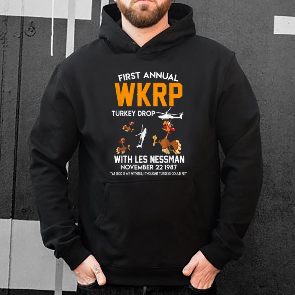 Top Thanksgiving First Annual Wkrp Turkey Drop With Les Nessman shirt ...