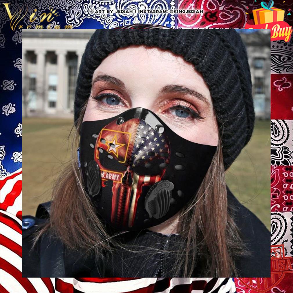 Skull US Army American Flag Face Mask With Filter, hoodie, sweater ...