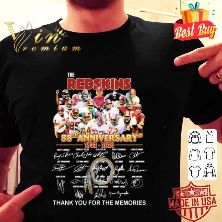 The Washington Redskins 88th Anniversary 1932-2020 Signatures shirt ...