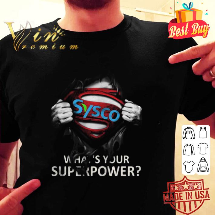Sysco Insides Me Superman What’s Your Superpower shirt hoodie ...