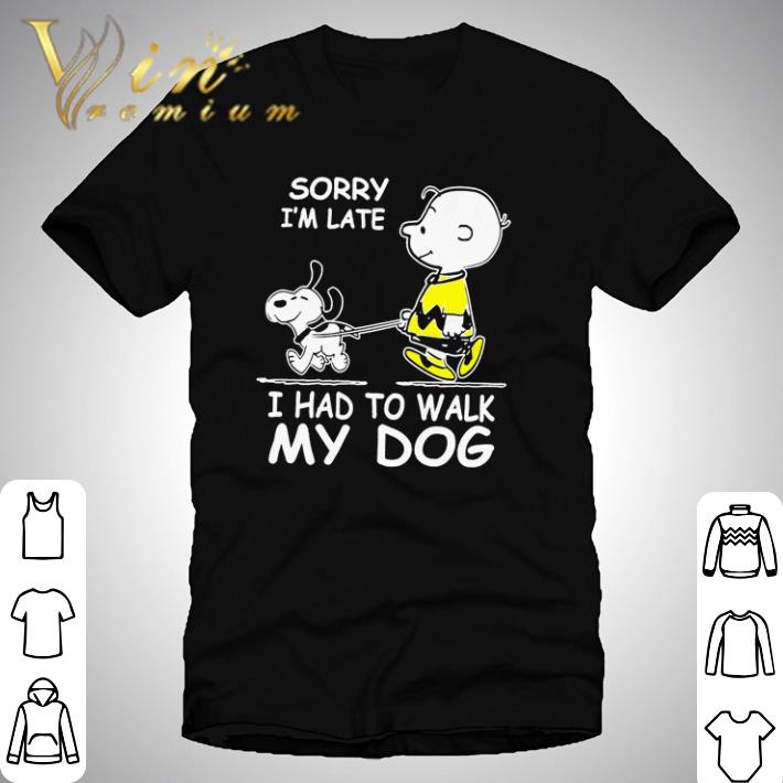 The Peanuts Charlie Brown sorry Im late I had to walk my dog Snoopy ...