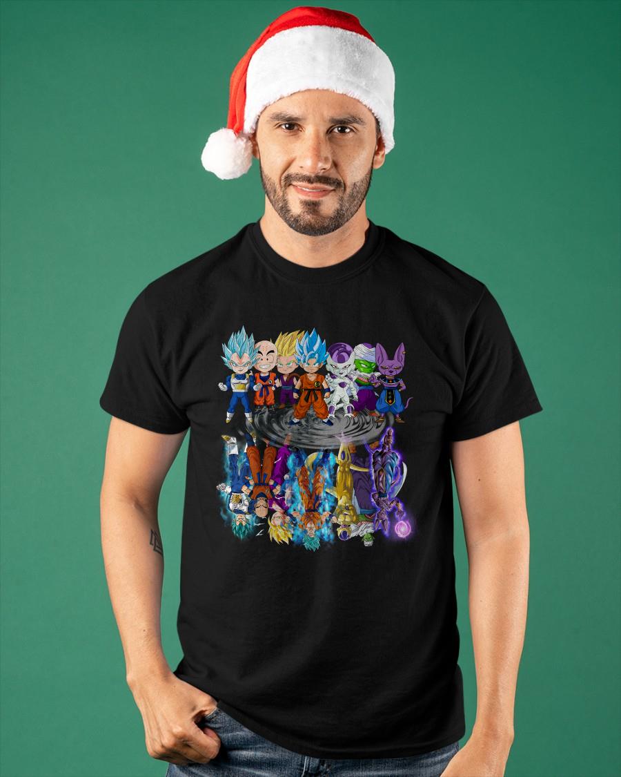 Dragon Ball Chibi Reflection Water Mirror Dragon Ball Super Shirt ...