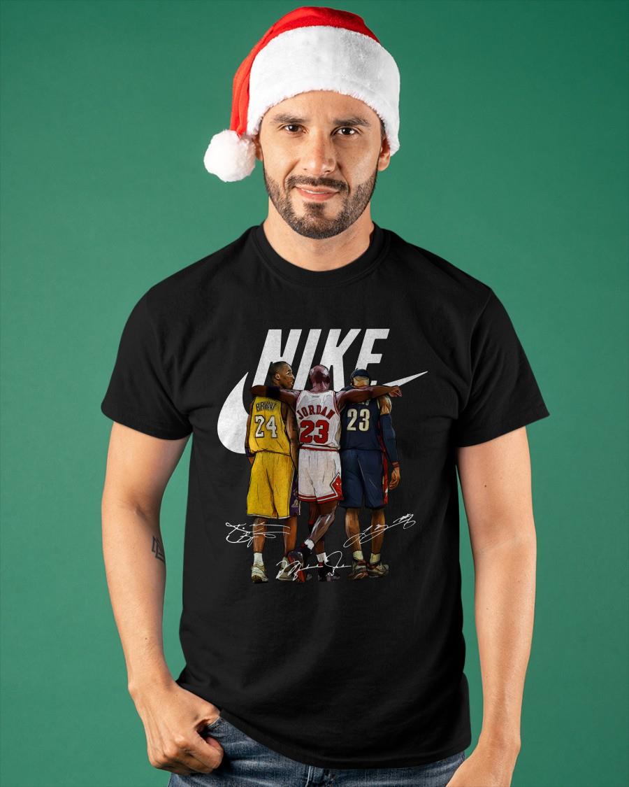 Rip Kobe Bryant Nike Signatures Michael Jordan And Lebron James Shirt ...