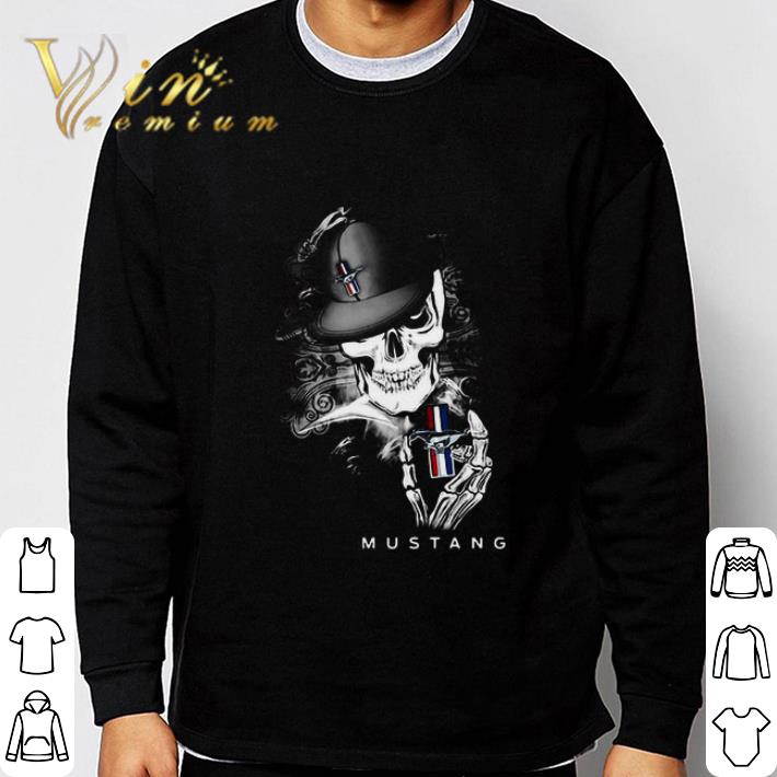 Skeleton Skull Mustang Logo shirt, hoodie, sweater, longsleeve t-shirt