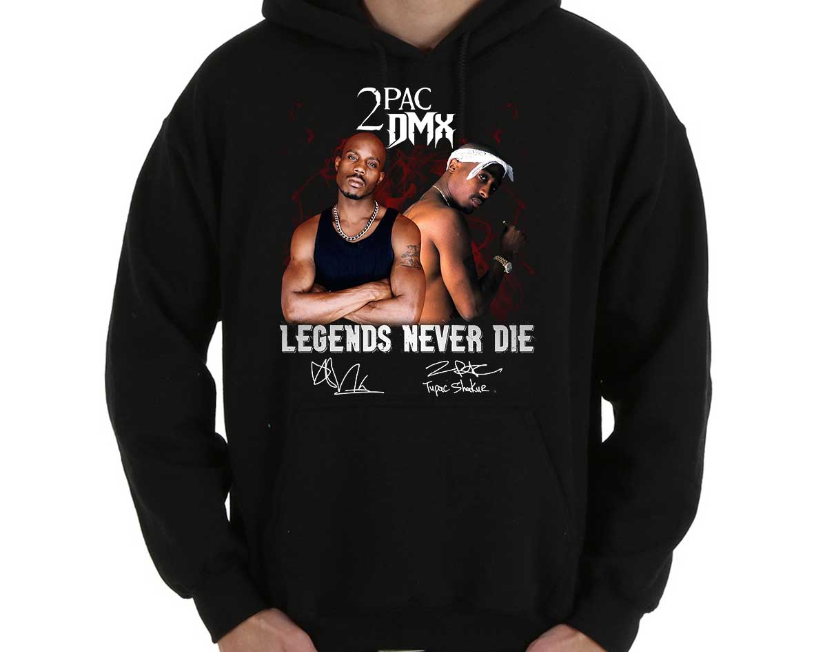 2Pac DMX Legends Never Die Shirt, DMX Shirt Gift Fan, Hip Hop Shirt ...
