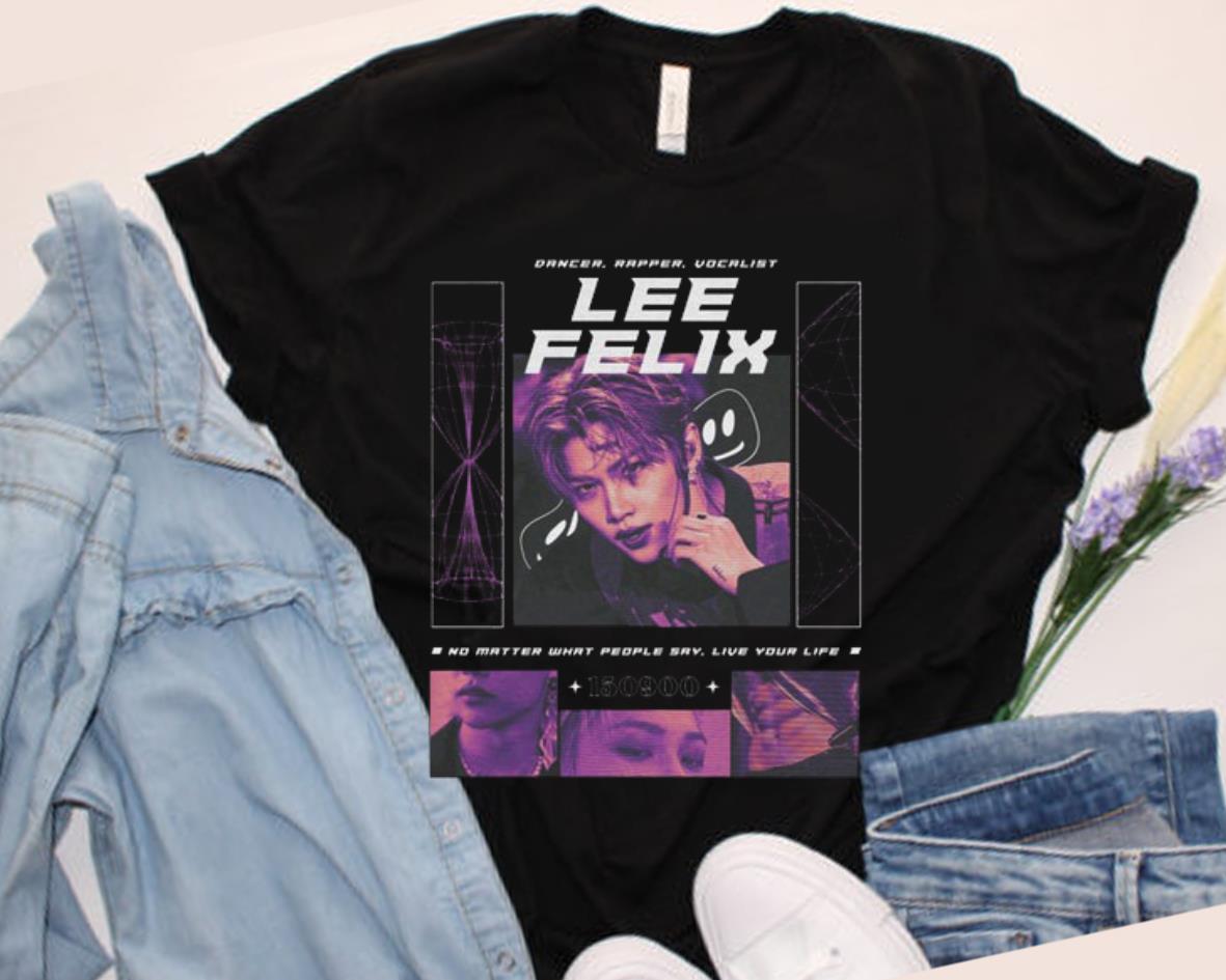 STRAY KIDS FELIX Black Unisex Kpop Shirt, FELIX Shirt kpop inspired ...