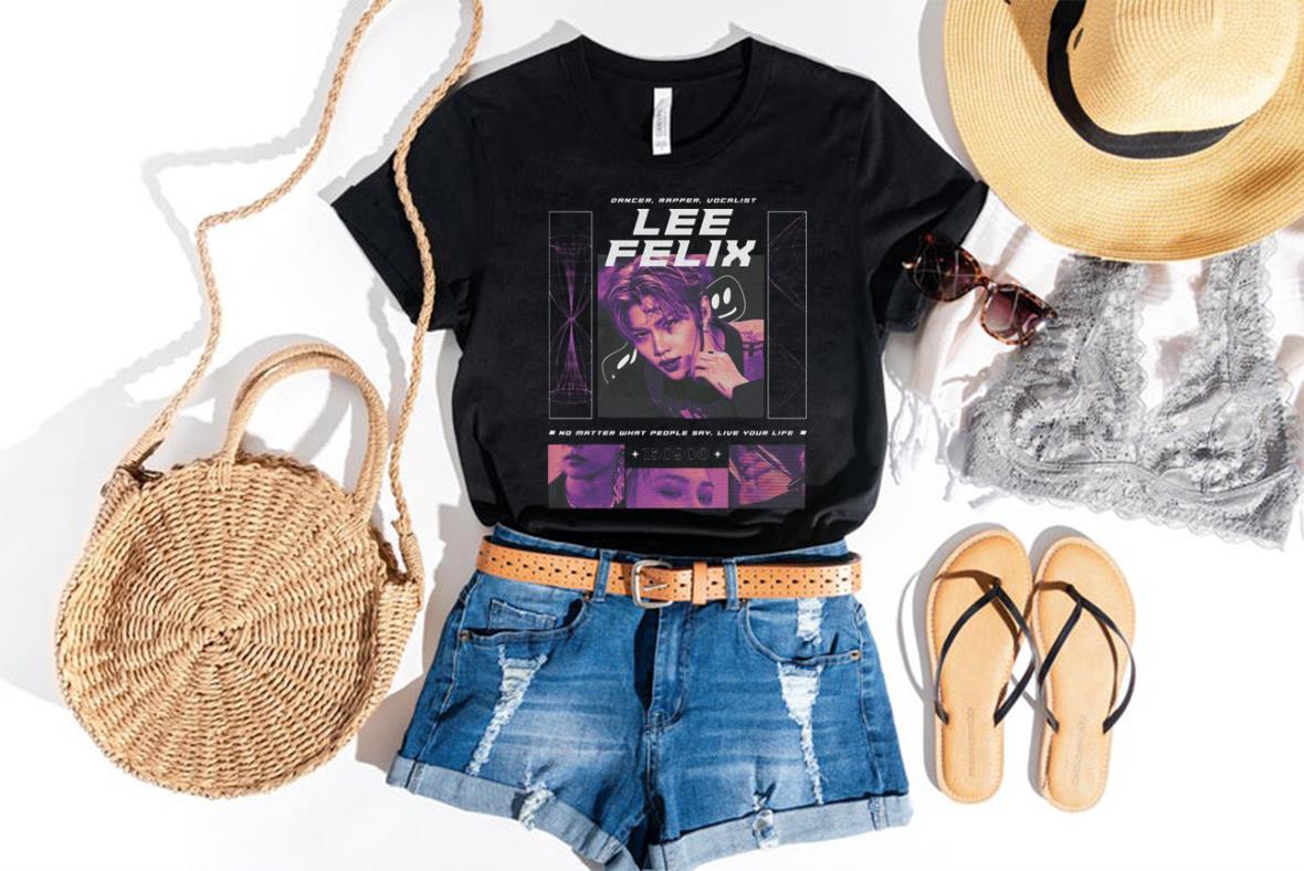 STRAY KIDS FELIX Black Unisex Kpop Shirt, FELIX Shirt kpop inspired ...