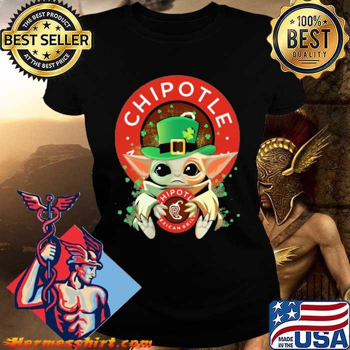 Baby yoda hug Chipotle Mexican Grill St.Patrick's day shirt ...