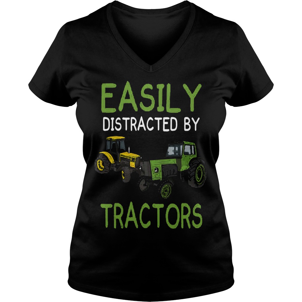 Easily Distracted By Tractors Shirt Kutee Boutique