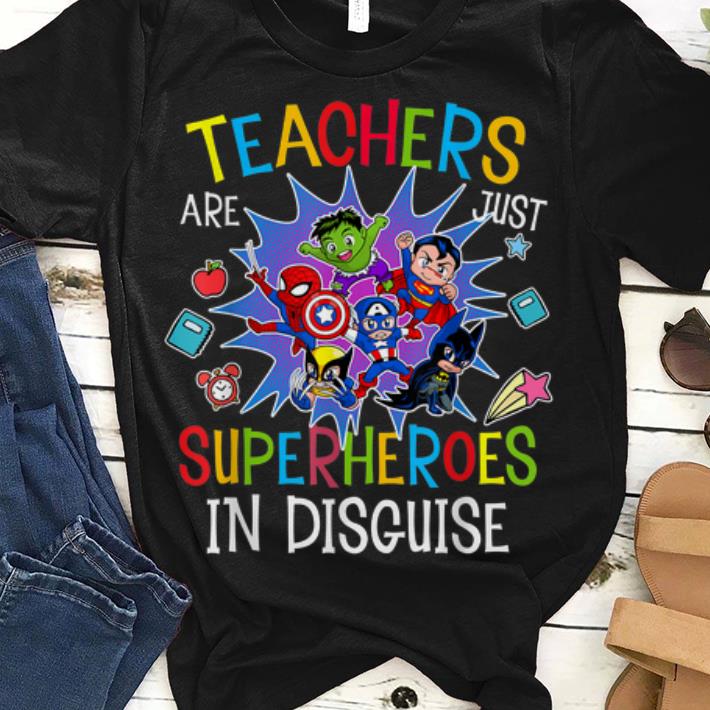 Awesome Teachers Are Just Superheroes In Disguise DC And Marvel shirt ...