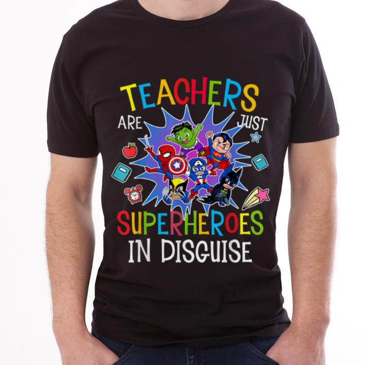 Awesome Teachers Are Just Superheroes In Disguise DC And Marvel shirt ...