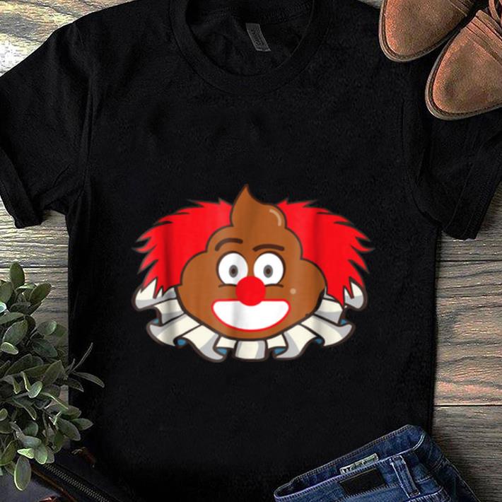 Official Halloween Poop Emoji In Scary Clown Costume shirt - Kutee Boutique