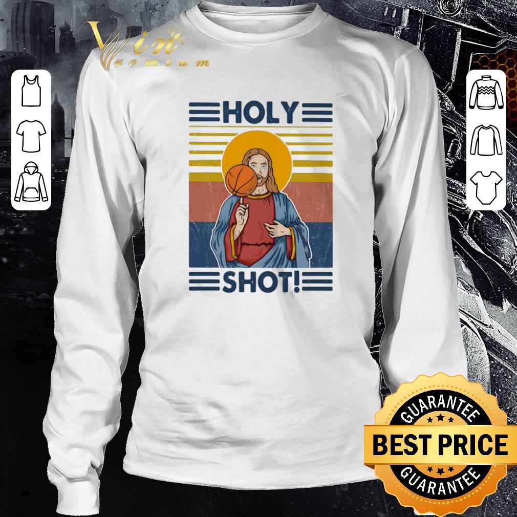 Premium Vintage holy shot basketball Jesus shirt - Kutee Boutique