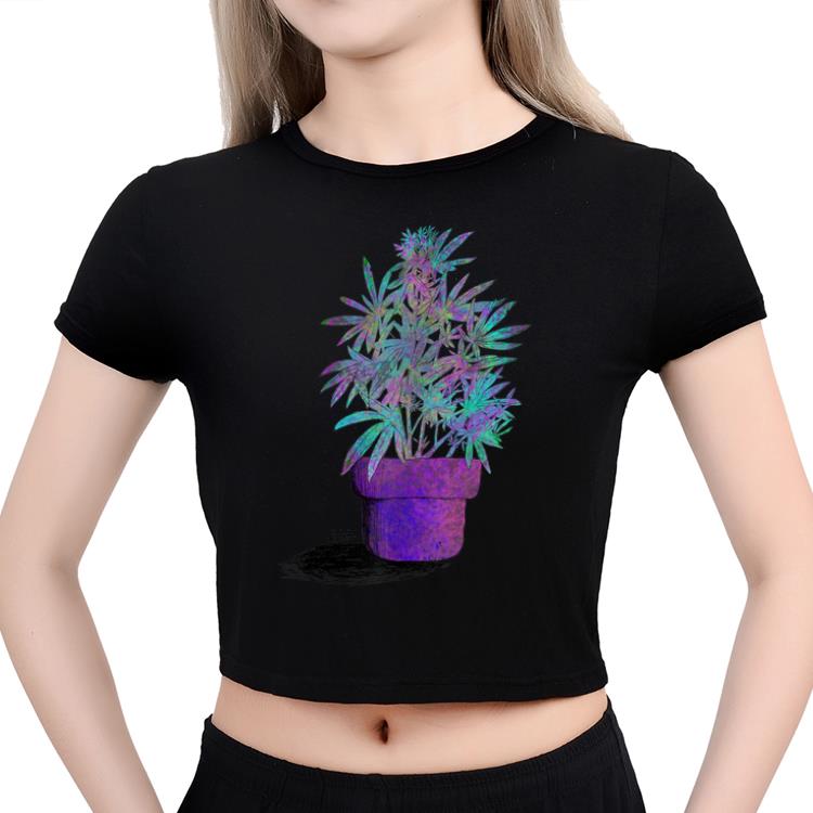 Top Marijuana T Cannabis Plant Weed Leaf Smoking Ganja Shirt - Kutee Boutique