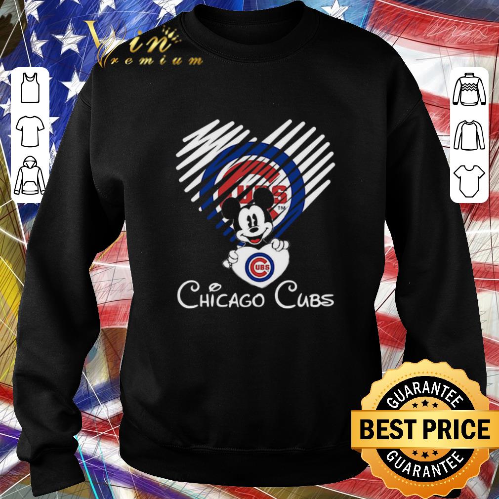 Love Mickey Mouse and Chicago Cubs Logo shirt - Kutee Boutique
