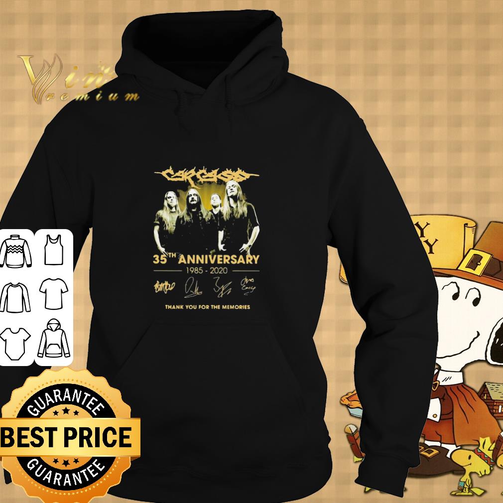 Official Carcass 35th anniversary 1985 2020 signatures shirt - Kutee ...