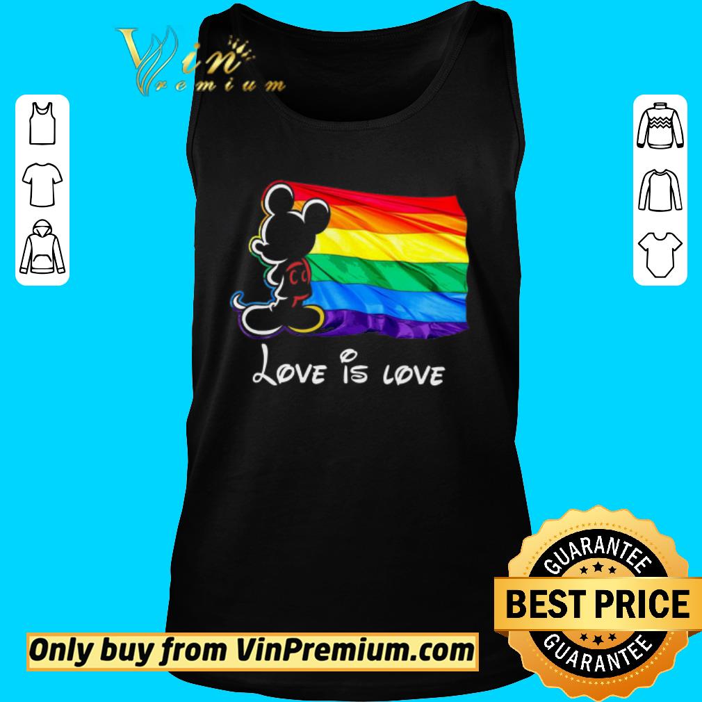 Premium Mickey Mouse Lgbt Pride Love Is Love shirt - Kutee Boutique