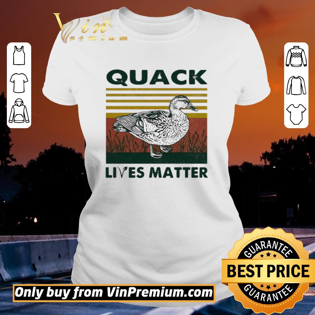 Funny Quack Lives Matter Duck Vintage shirt - Kutee Boutique
