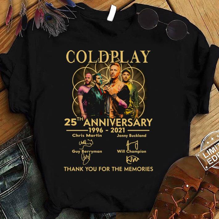 Funny Coldplay Band 25th Anniversary 1996-2021 Thank You For The ...
