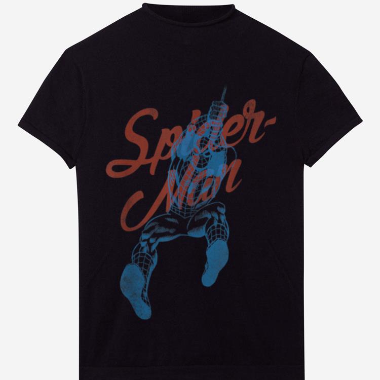 Original Marvel Spider-man Cursive Graphic Shirt, hoodie, sweater ...