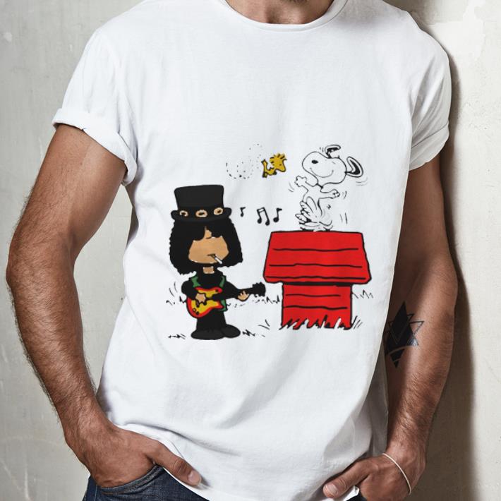 Awesome Slash Guns N' Roses Snoopy And Woodstock shirt, hoodie, sweater ...