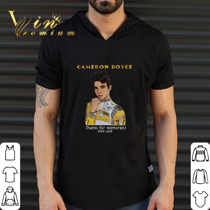 Original Cameron Boyce thank for memories 1999-2019 shirt, hoodie ...