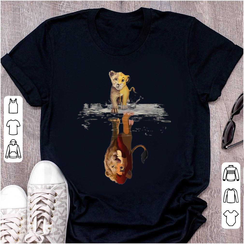 Original Disney Simba Lion King water mirror reflection Mufasa shirt ...