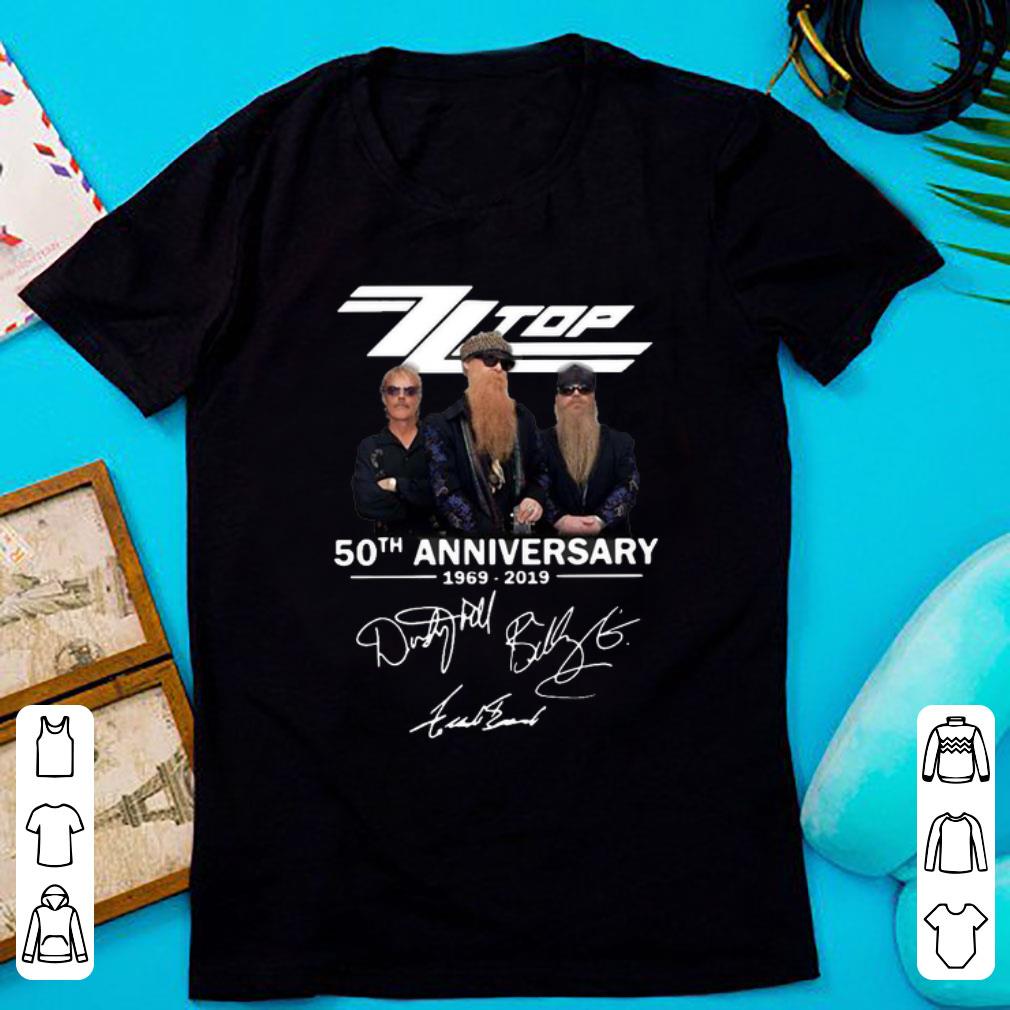 Pretty 50th Anniversary ZZ Top 1969-2019 Signatures shirt, hoodie ...