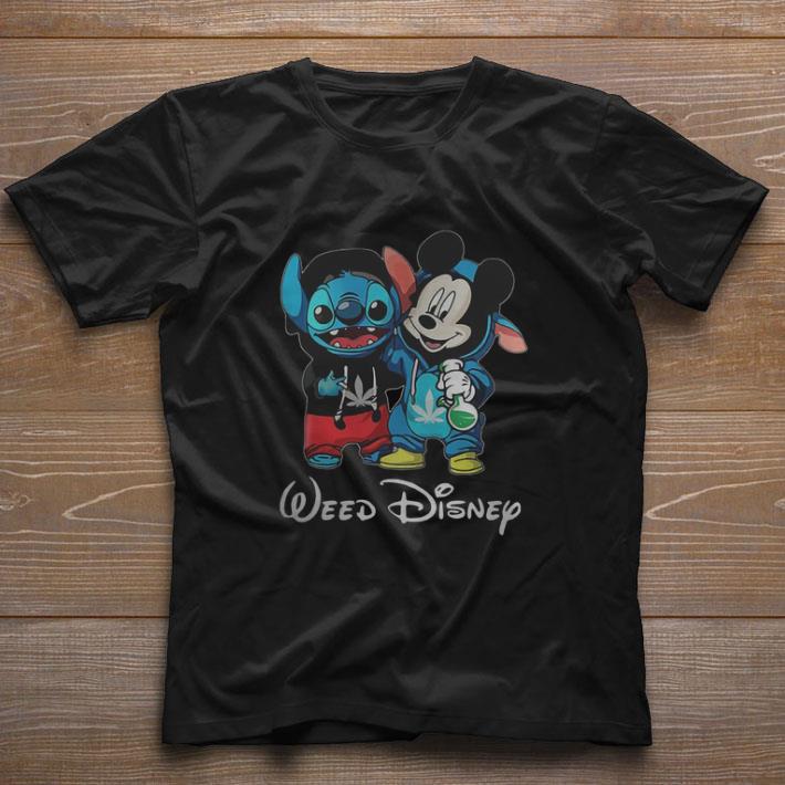 Hot Baby Stitch and Mickey mouse Weed Disney shirt, hoodie, sweater ...