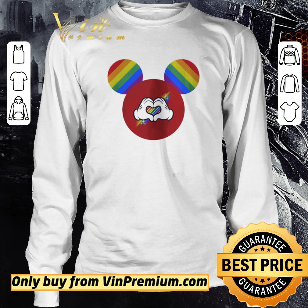 Original LGBT Mickey Mouse Heart Rainbow shirt, hoodie, sweater ...