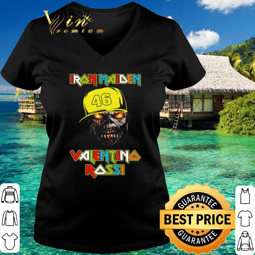 Cool Iron Maiden Eddie VR46 Valentino Rossi shirt, hoodie, sweater ...