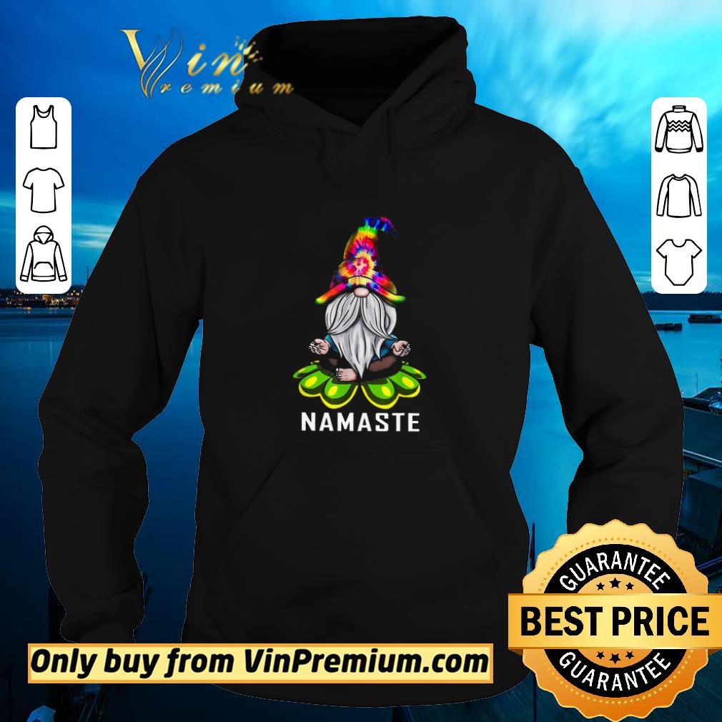 Funny Hippie Tie Dye Gnomes Namaste Yoga shirt, hoodie, sweater ...
