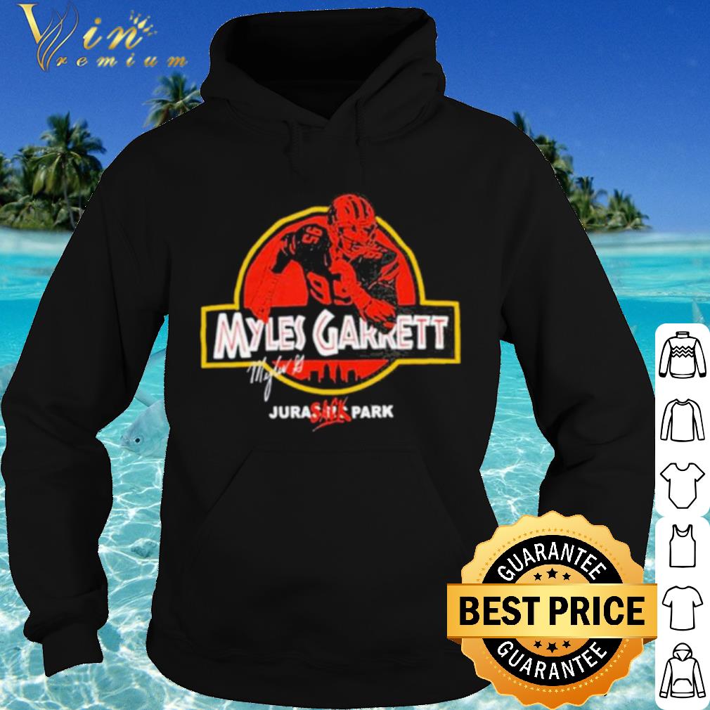 Official Myles Garrett Jurassic Park Sack shirt, hoodie, sweater ...