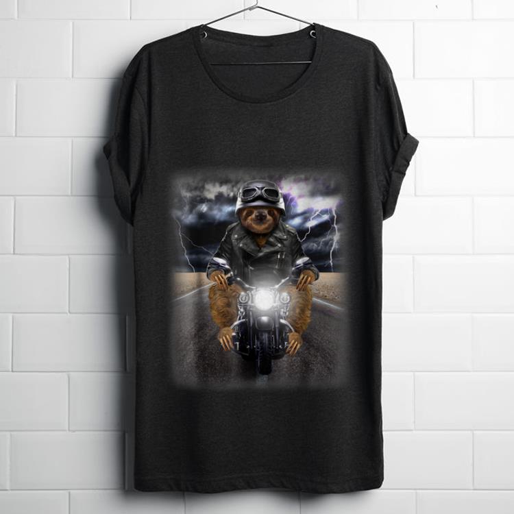 Hot Biker Sloth Cruising on Motorcycle in Highway shirt, hoodie ...