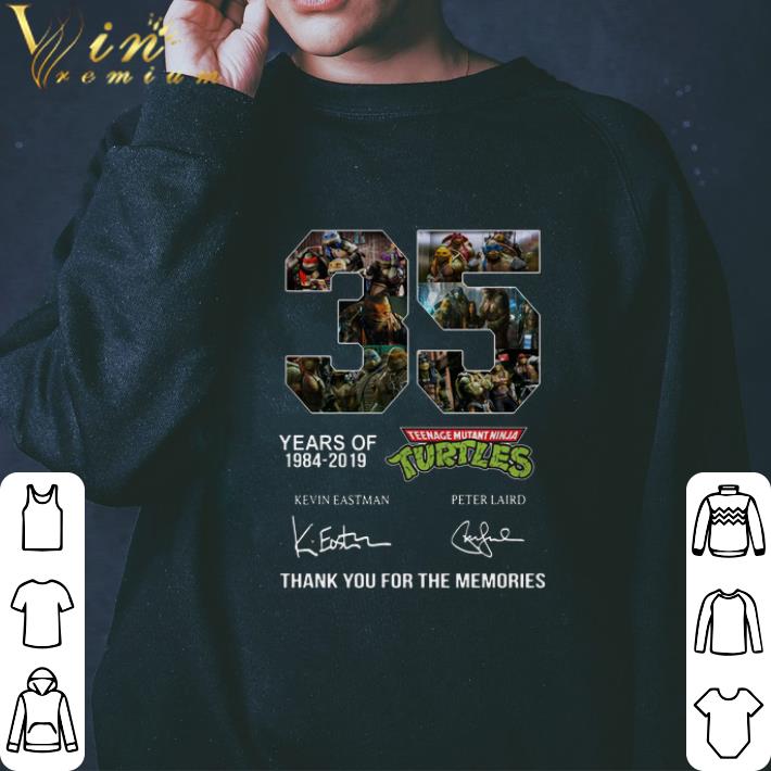 Top 35 years of Teenage Mutant Ninja Turtles 1984-2019 signatures shirt ...