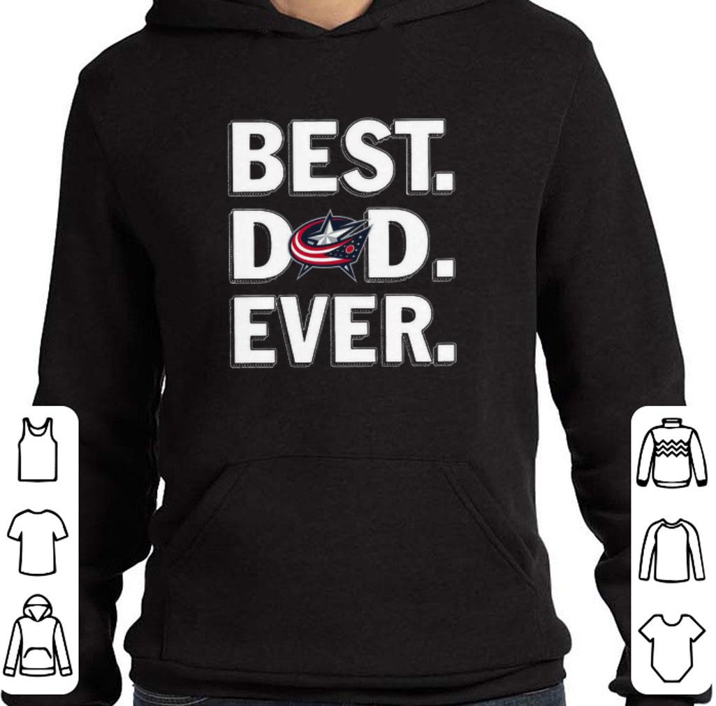 Original Logo Columbus Blue Jackets Best Dad Ever Father's Day shirt ...