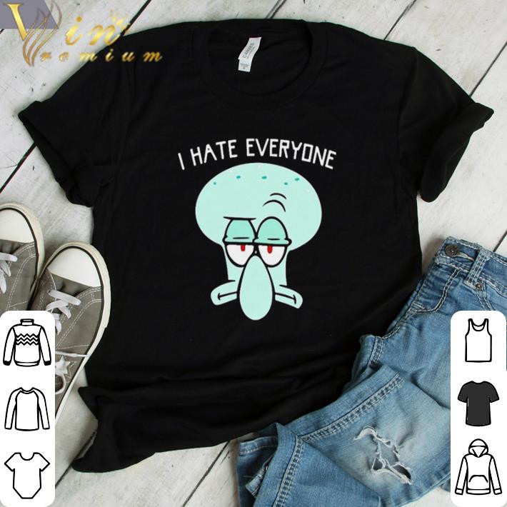 Pretty Squidward Tentacles I Hate Everyone shirt, hoodie, sweater ...