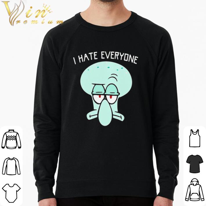Pretty Squidward Tentacles I Hate Everyone shirt, hoodie, sweater ...