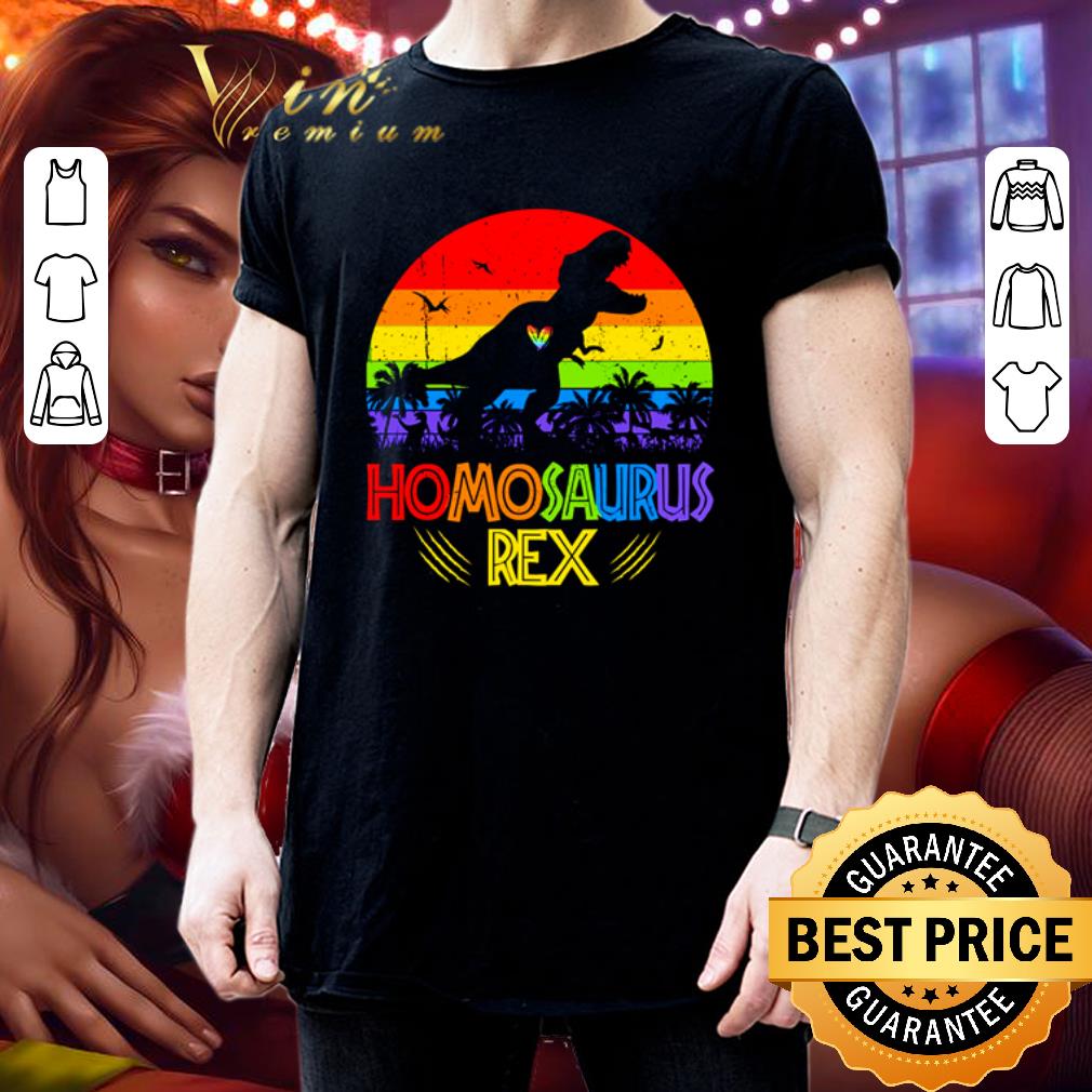 LGBT T-Rex Homosaurus Rex vintage shirt, hoodie, sweater, longsleeve t ...