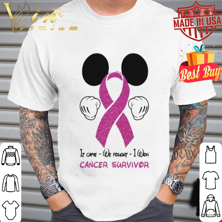 Mickey Mouse If Came We Fought I Won Breast Cancer Awareness Survivor ...