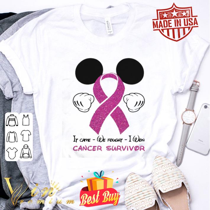 Mickey Mouse If Came We Fought I Won Breast Cancer Awareness Survivor ...
