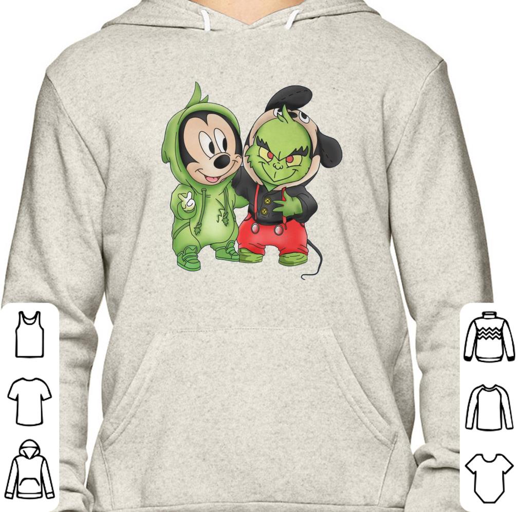 Pretty Grinch and Mickey Mouse shirt, hoodie, sweater, longsleeve t-shirt