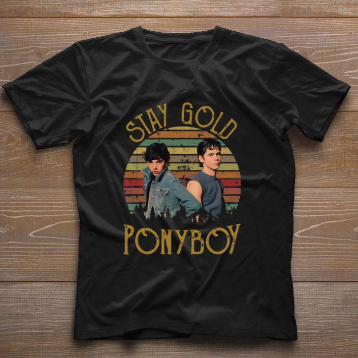 Premium Stay Gold Ponyboy Sunset shirt, hoodie, sweater, longsleeve t-shirt
